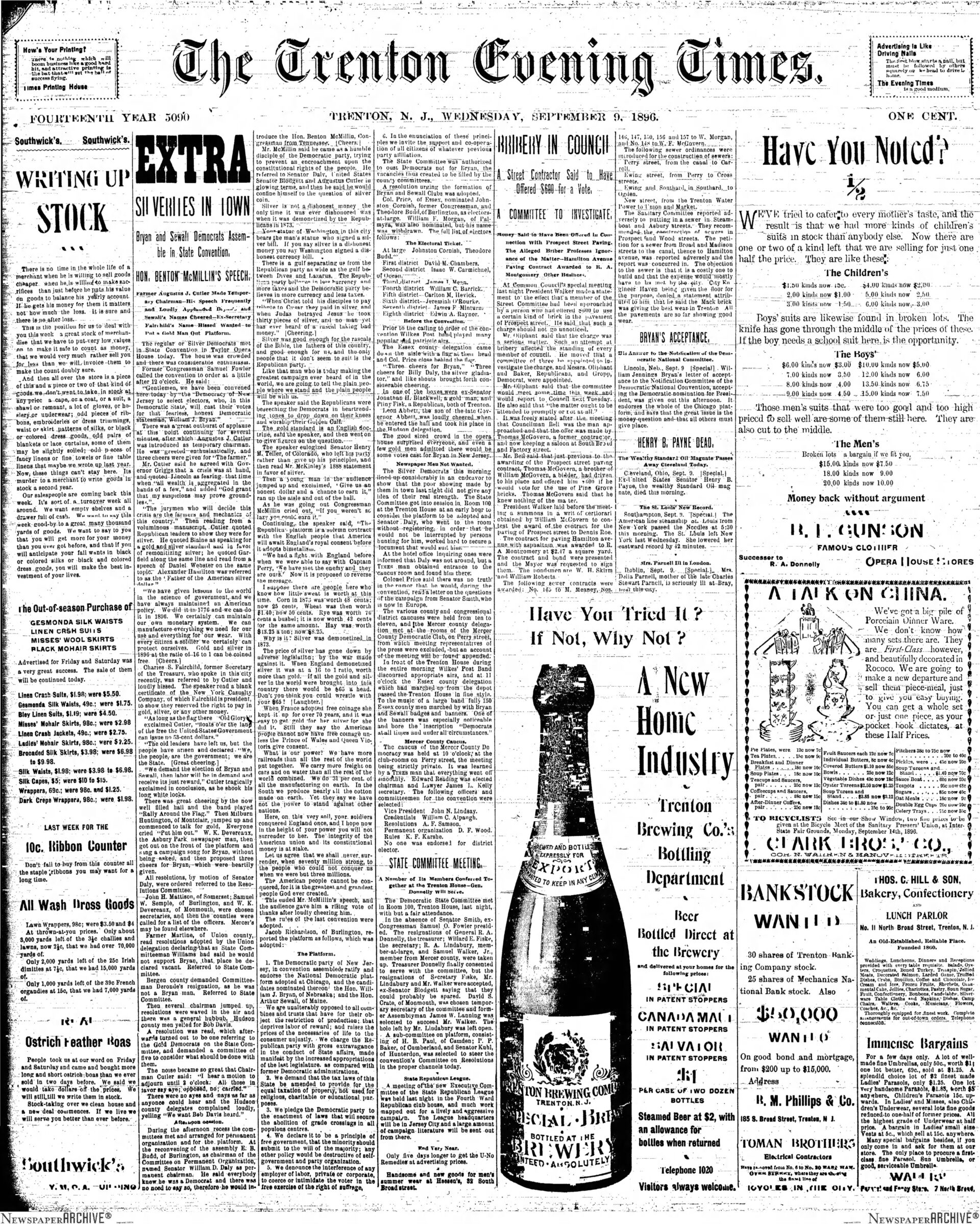 HISTORIC TRENTON’S DAY IN THE LIFE: SEPTEMBER NINTH - TrentonDaily